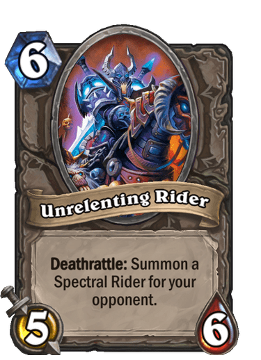 Unrelenting Rider - Hearthstone Card Library