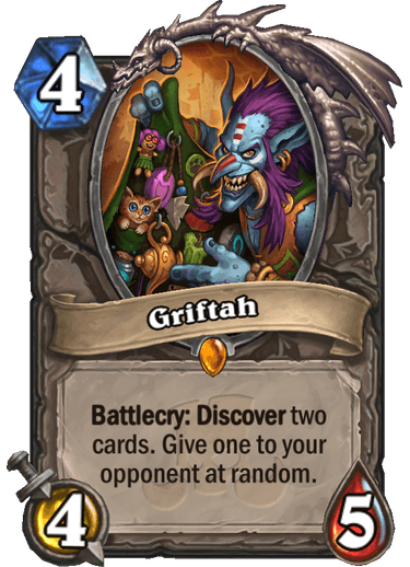 New Neutral Legendary Minion: Griftah! : r/hearthstone